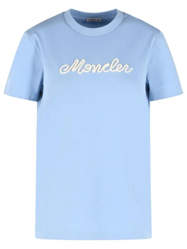 Moncler Light Cotton T-shirt With Embroidery