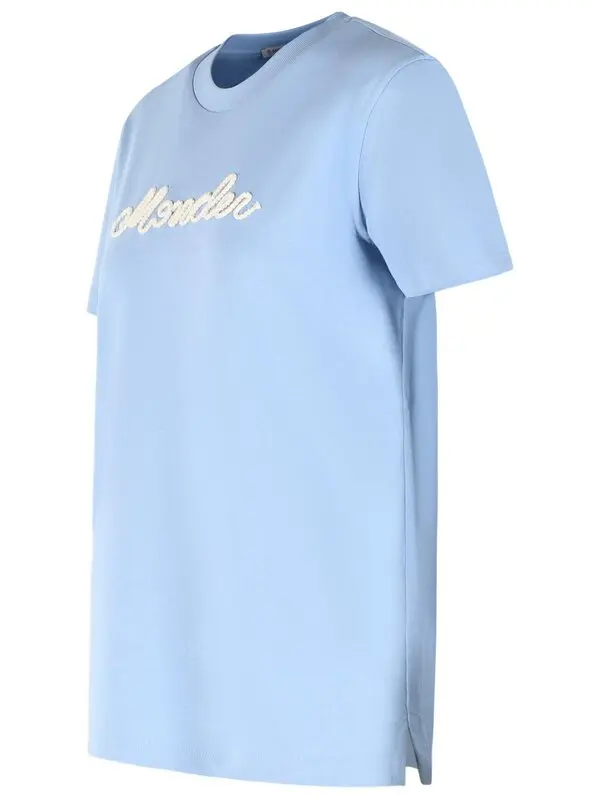 Moncler Light Cotton T-shirt With Embroidery