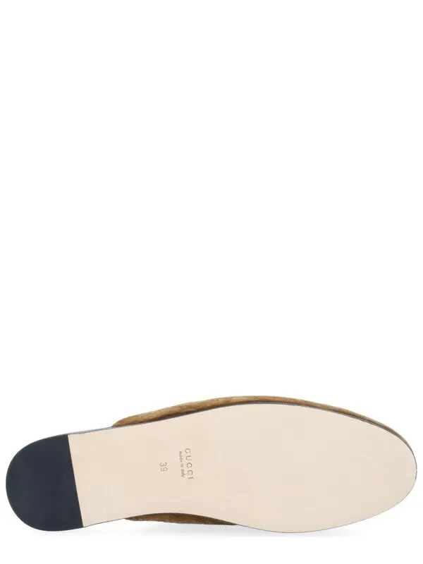 Gucci Sabot With Gold Tone Horsebit Detail