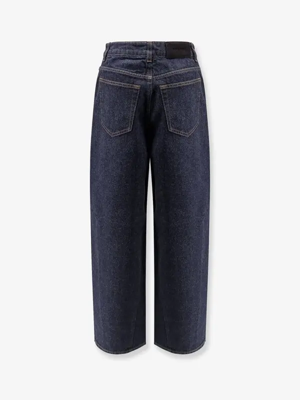 Givenchy Twisted Dark Wash Denim Jeans - Blue