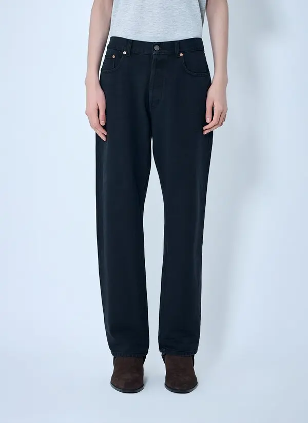 Saint Laurent Loose Straight Denim Pants