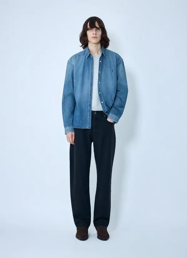 Saint Laurent Loose Straight Denim Pants