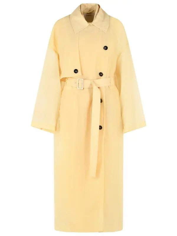 Sportmax Fata" Trench Coat - Cream