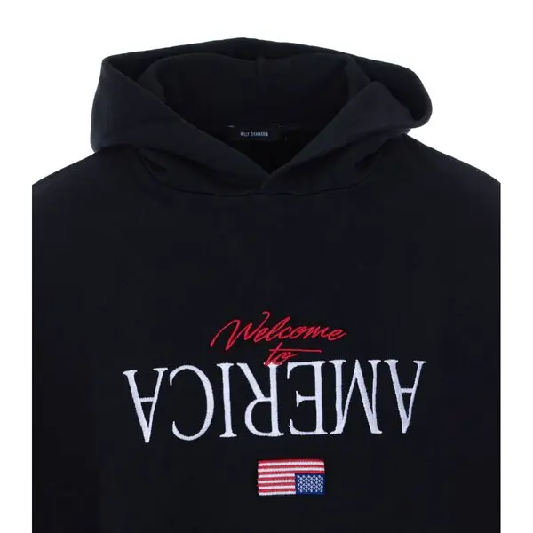 WILLY CHAVARRIA Welcome To America Hoodie - Black