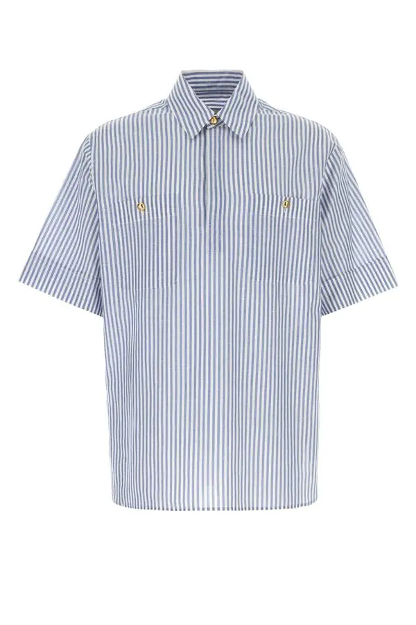 Valentino Garavani Embroidered Cotton Blend Shirt - Multicolor