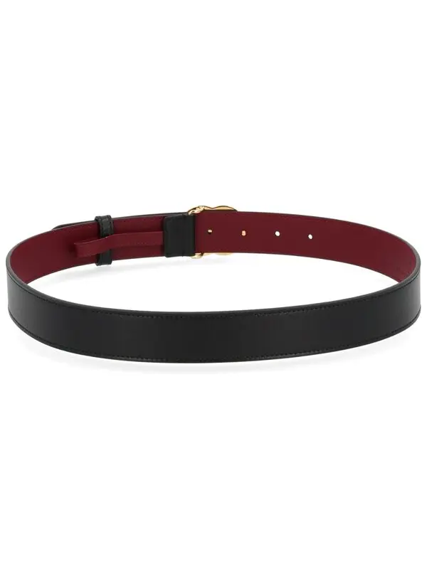 Gucci Gg Cross Buckle Belt - Black