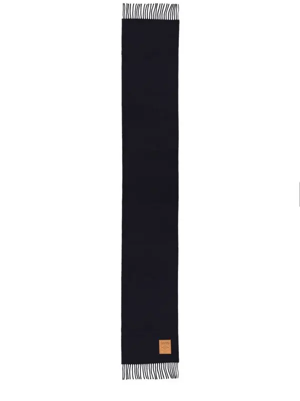 GANNI Wool Scarf - Blue