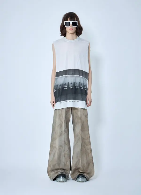 Rick Owens Sleeveless Graphic Top - Gray