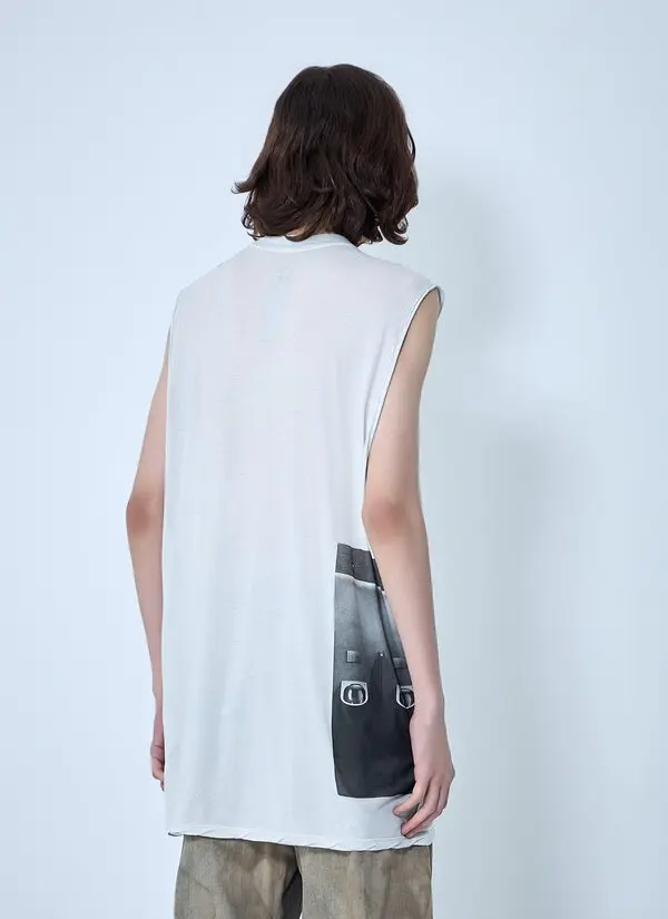 Rick Owens Sleeveless Graphic Top - Gray