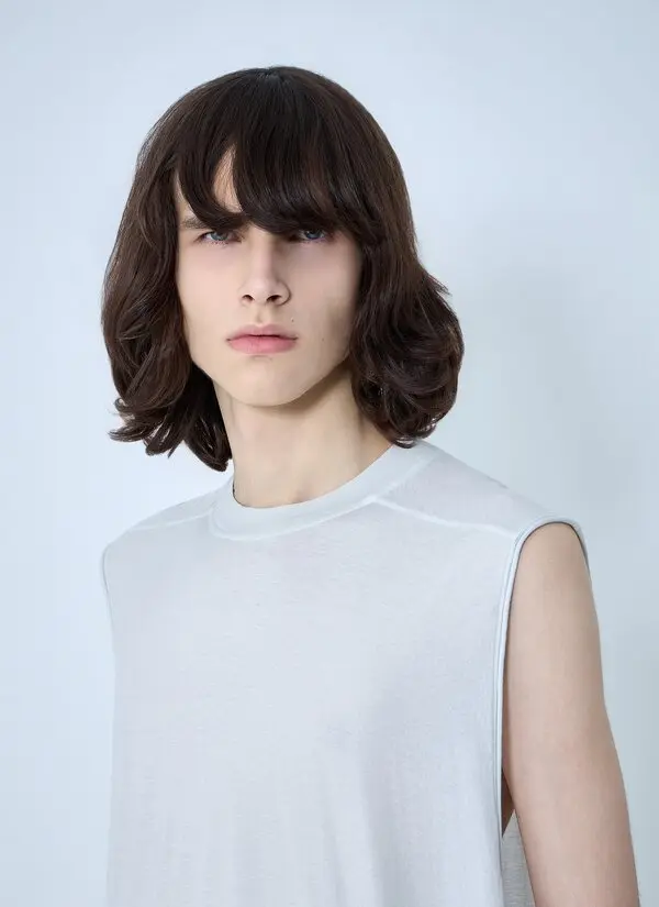Rick Owens Sleeveless Graphic Top - Gray