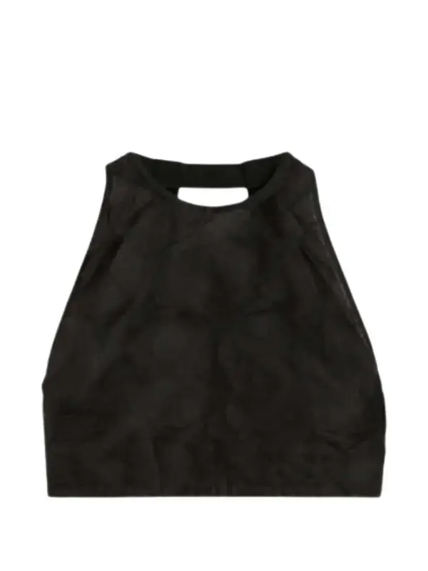 Max Mara Mxsfumetto Crop Top - Black