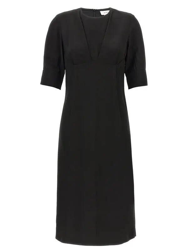 Sportmax Sele Viscose Crewneck Dress - Black