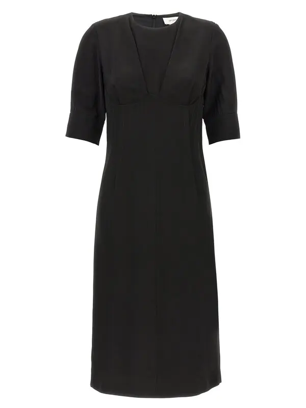 Sportmax Sele Viscose Crewneck Dress - Black