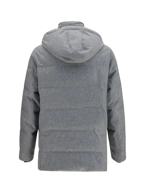 Brunello Cucinelli Cashmere Down Jacket - Gray