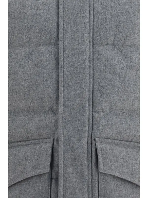 Brunello Cucinelli Cashmere Down Jacket - Gray