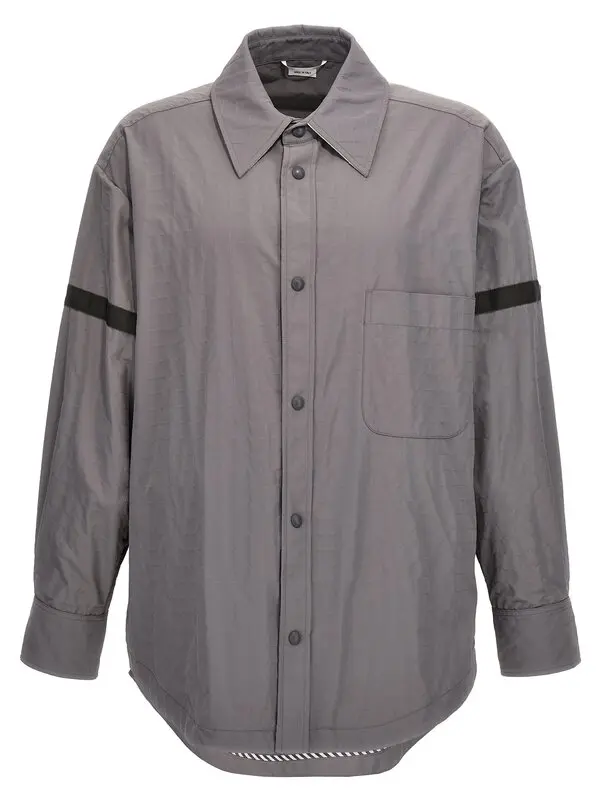 Thom Browne Snap Front' Overshirt - Gray