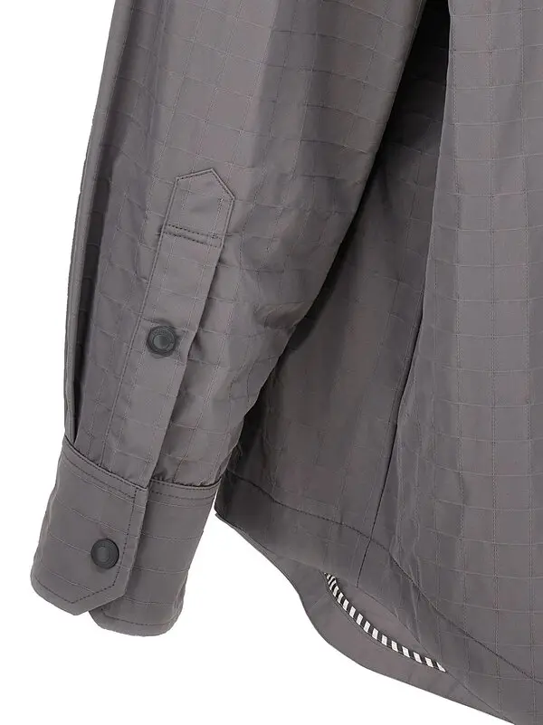 Thom Browne Snap Front' Overshirt - Gray
