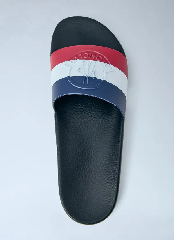 Moncler Basile Striped Slide Sandals