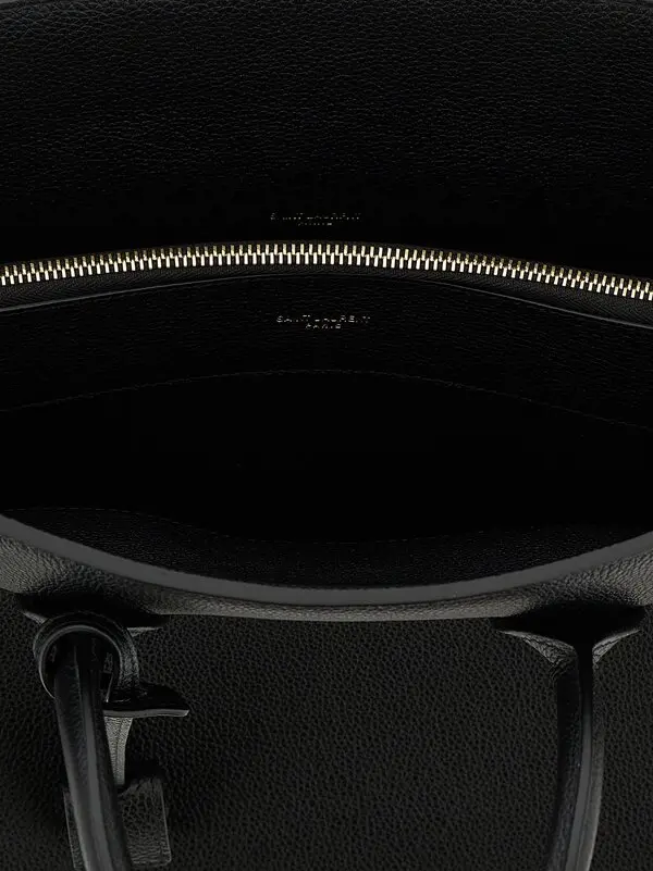 Saint Laurent Sac De Jour Leather Handbag - Black