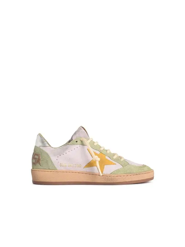 GOLDEN GOOSE Ball Star Lilac Suede Sneakers - Multicolor