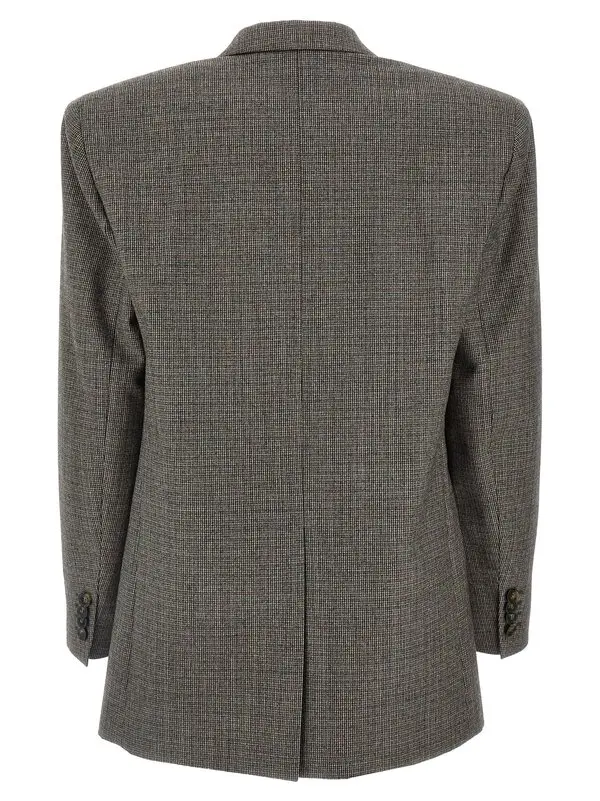 Stella McCartney Single-breasted Micro Houndstooth Blazer