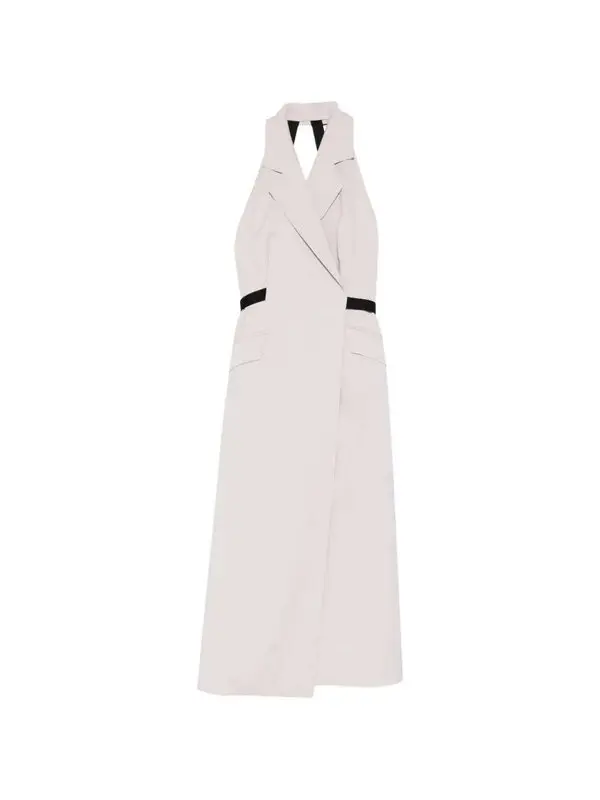 Max Mara Collared Sleeveless Midi Dress