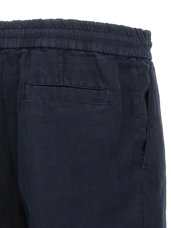 Brunello Cucinelli Garment-dyed Linen Bermuda Shorts - Blue