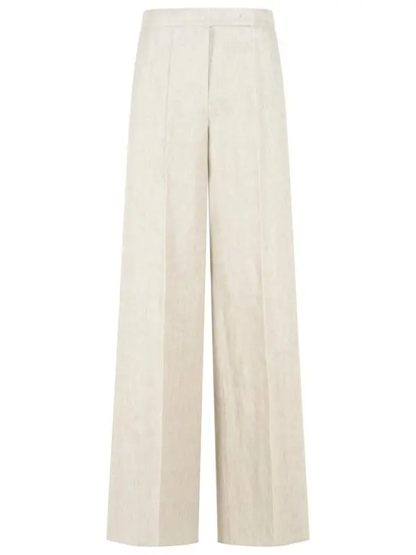 Max Mara Ginnico Wide Leg Linen Trousers