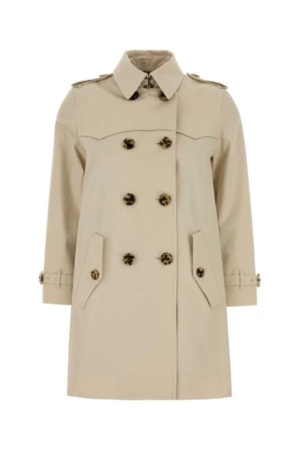 Burberry Sand Gabardine Trench Coat