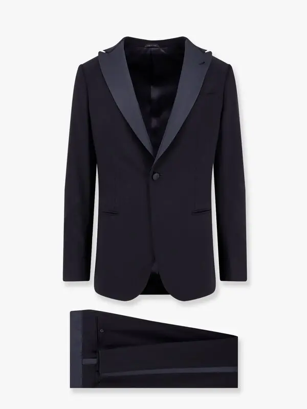 Giorgio Armani Soho Virgin Wool Tuxedo - Multicolor