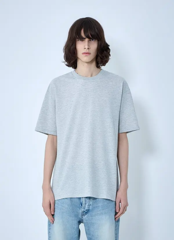 Saint Laurent Cassandre Oversize T-shirt - Gray