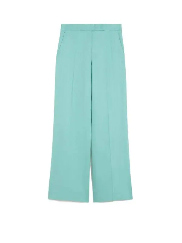 Max Mara Chevron Linen Batavia Trousers - Blue
