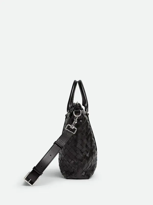 Bottega Veneta Intrecciato Soft Briefcase - Black