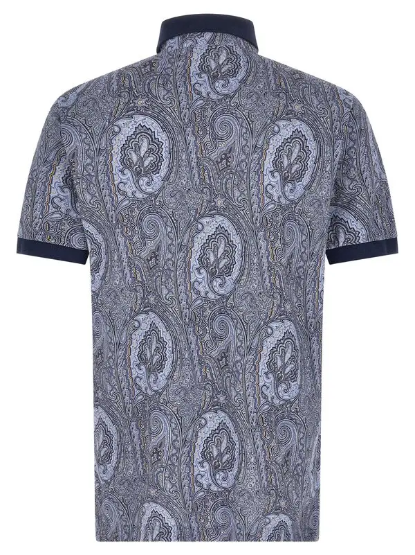 Etro Arnica Paisley' Polo Shirt - Blue