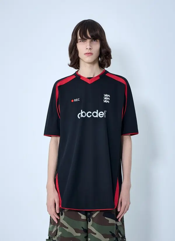 Vetements Alphabet Football Jersey T-shirt - Black