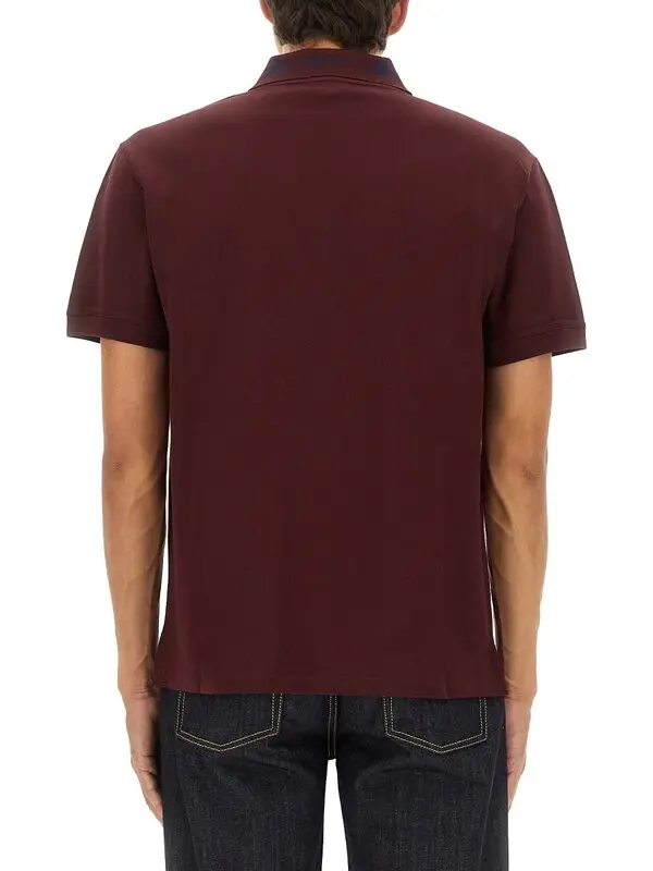 Alexander McQueen Polo Shirt With Logo On The Collar - Multicolor