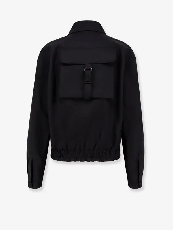Dior Black Cotton Blend Satin Jacket - Multicolor