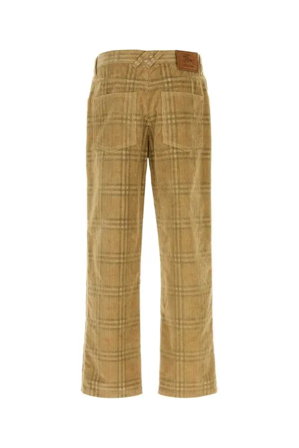 Burberry Embroidered Corduroy Pants