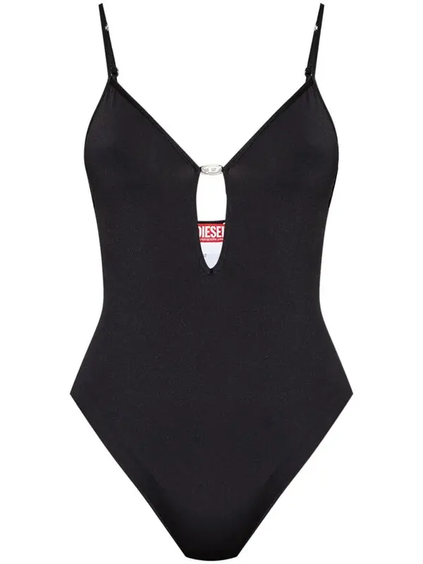 DIESEL® Ufby-oval-d Bodysuit - Black