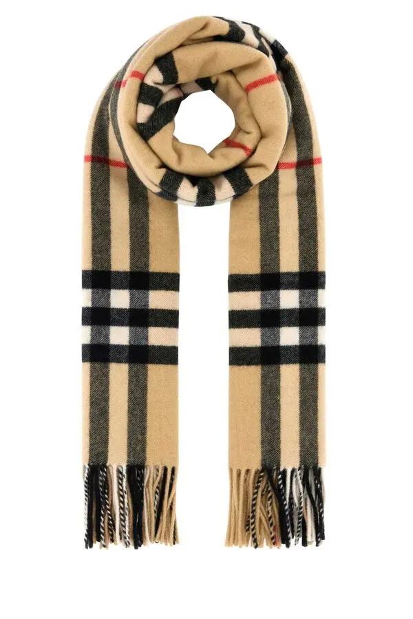 Burberry Embroidered Cashmere Scarf - Multicolor