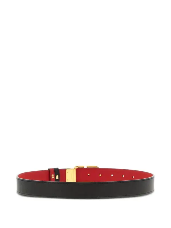 Valentino Garavani Vlogo Signature 30 Reversible Shiny Leather Belt