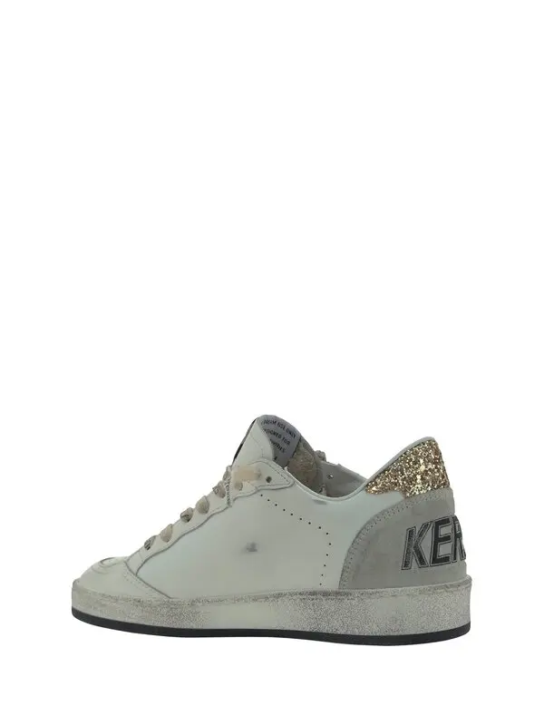 GOLDEN GOOSE Ball Star Distressed Leather Sneakers