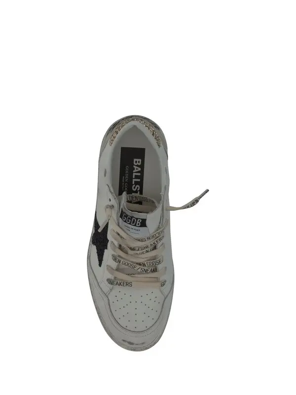 GOLDEN GOOSE Ball Star Distressed Leather Sneakers