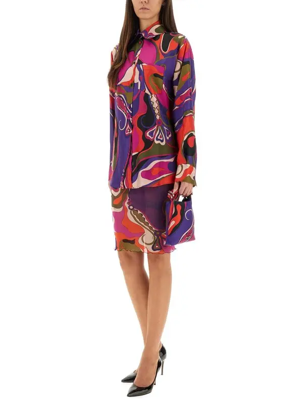 Emilio Pucci Printed Silk Shirt - Multicolor