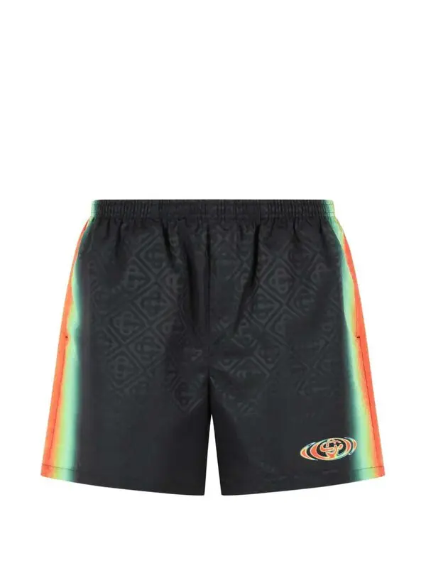 Casablanca Monogrammed Swimsuit With Side Print - Multicolor