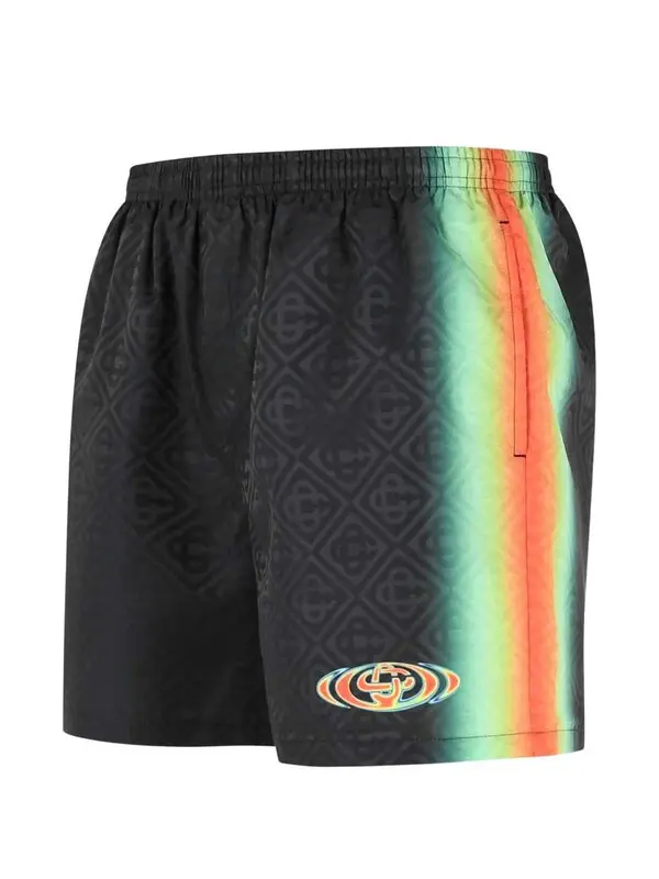 Casablanca Monogrammed Swimsuit With Side Print