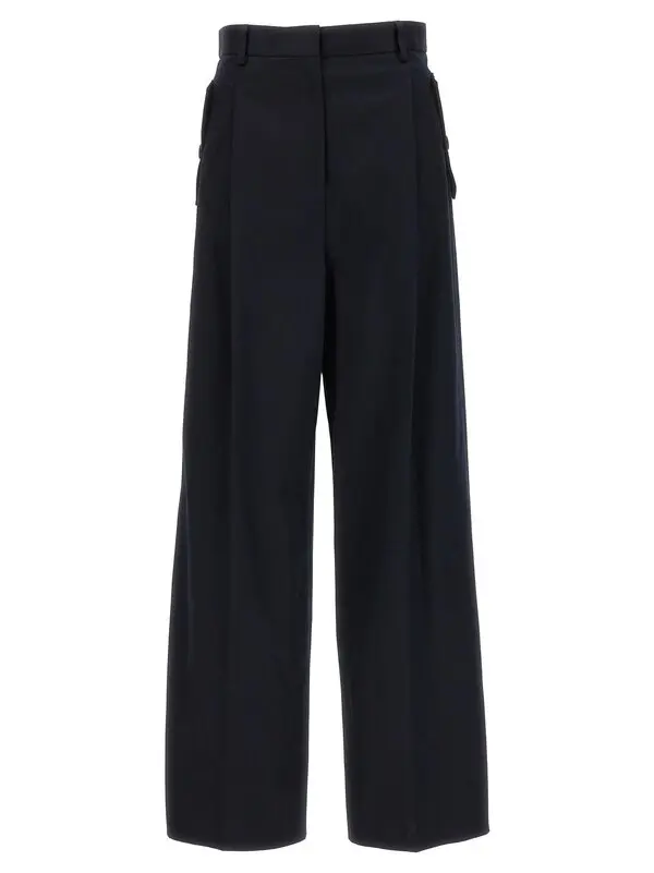 LANVIN Loose Leg Front Pleat Pants