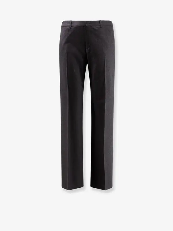 Celine Pinstripe Wool Trousers - Multicolor