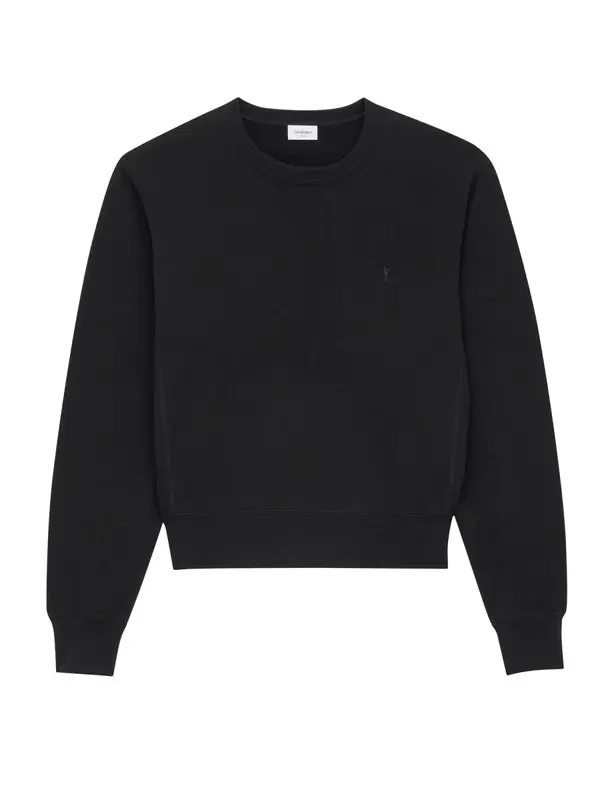 Saint Laurent Cassandre Sweatshirt - Black