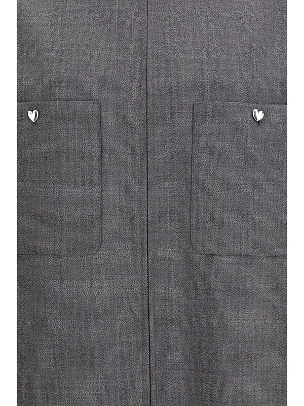 Valentino Garavani Mouliné Wool Zip-up Shirt Jacket